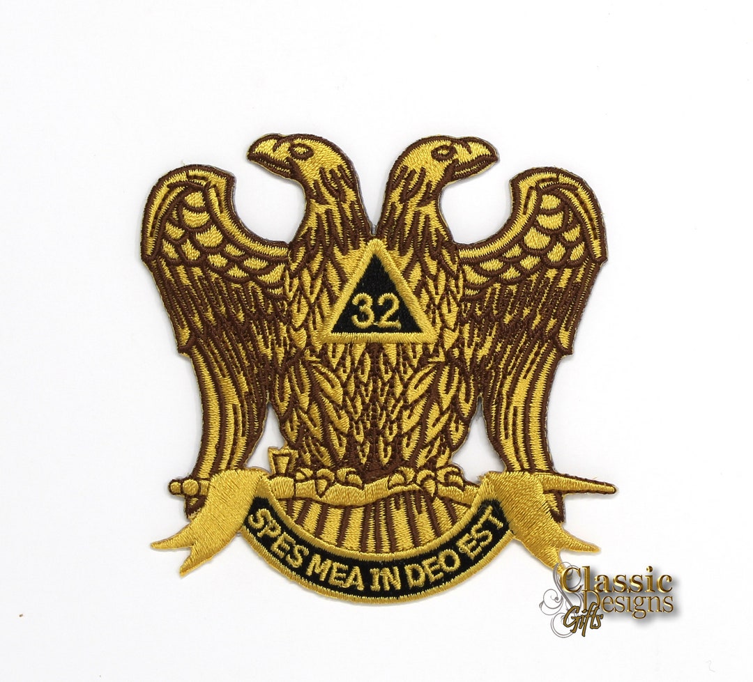 Scottish Rite 32nd Degree Eagle, Wings Down Tapered In, Double Eagle, 3 ...