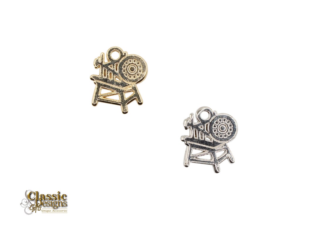 Heroines of Jericho Spinning Wheel Charm: Silver & Gold Tone Masonic ...