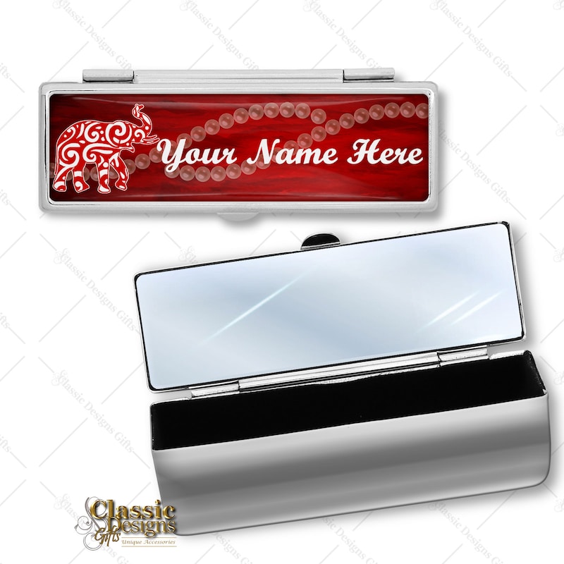 Lipstick Case With Mirror - Etsy