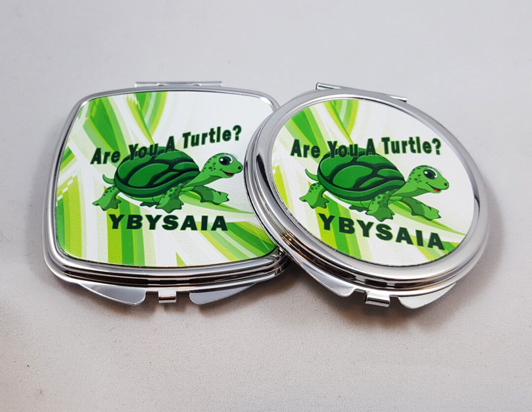 Are You A Turtle Compact Mirrors, YBYSAIA Personalized Compact Hand ...