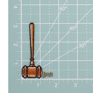 Gavel Embroidered Patch: Judge, Leader Iron-on Applique (3") - Etsy