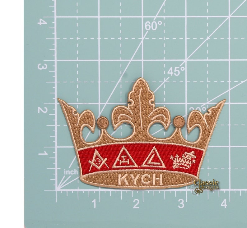 KYCH Embroidered Patch: Knights of the York Cross of Honour, Iron-on ...