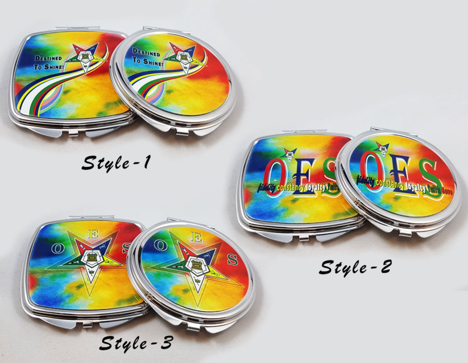 Masonic Order of the Eastern Star Compact Mirrors OES | Etsy