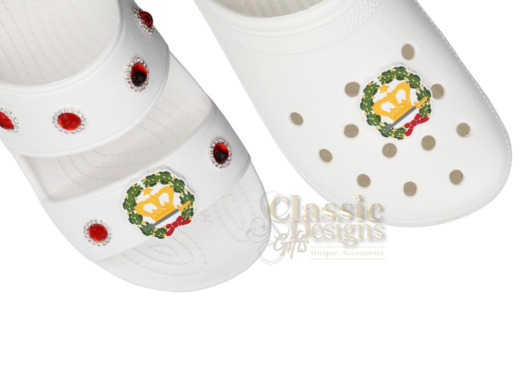 Order of the Amaranth 2D PVC Shoe Charms, Amaranth Bling and Pearl ...