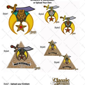 Shriner Wall Clock: Personalized Crescent Scimitar Emblem, Appreciation ...