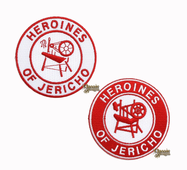 Heroines of Jericho Embroidered Patch: Masonic York Rite Spinning Wheel ...