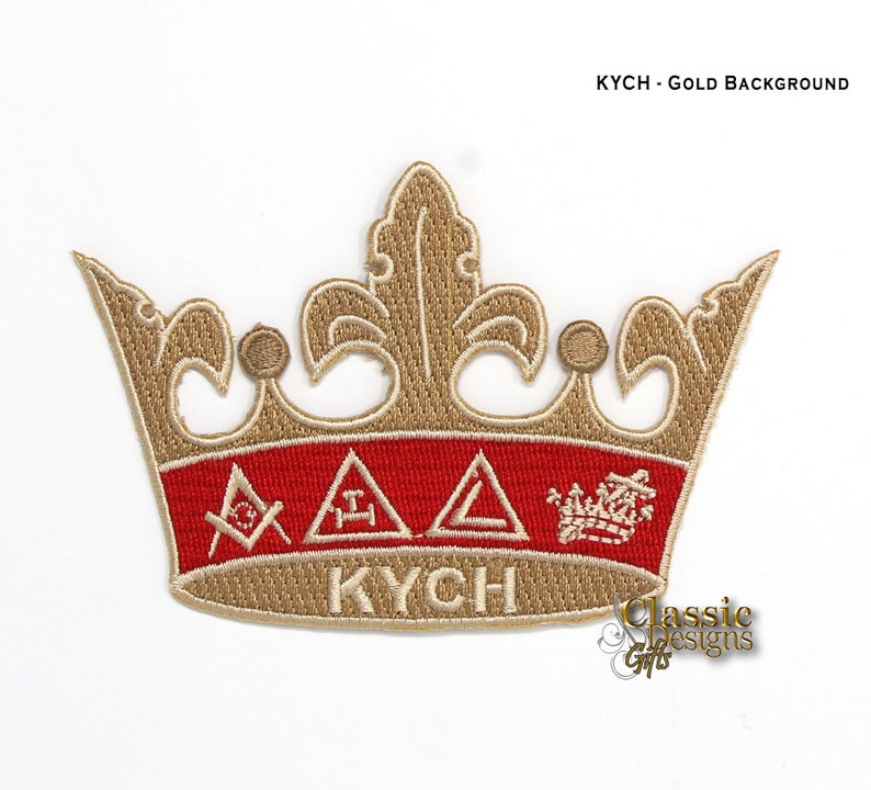 KYCH Embroidered Patch: Knights of the York Cross of Honour, Iron-on ...
