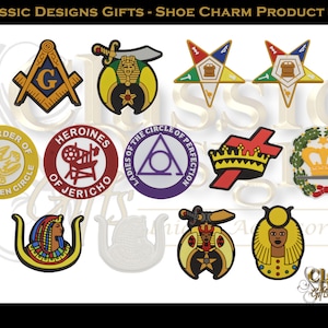 Order of the Cyrene Crusaders 2D PVC Shoe Charms, Lady Knights Charm ...