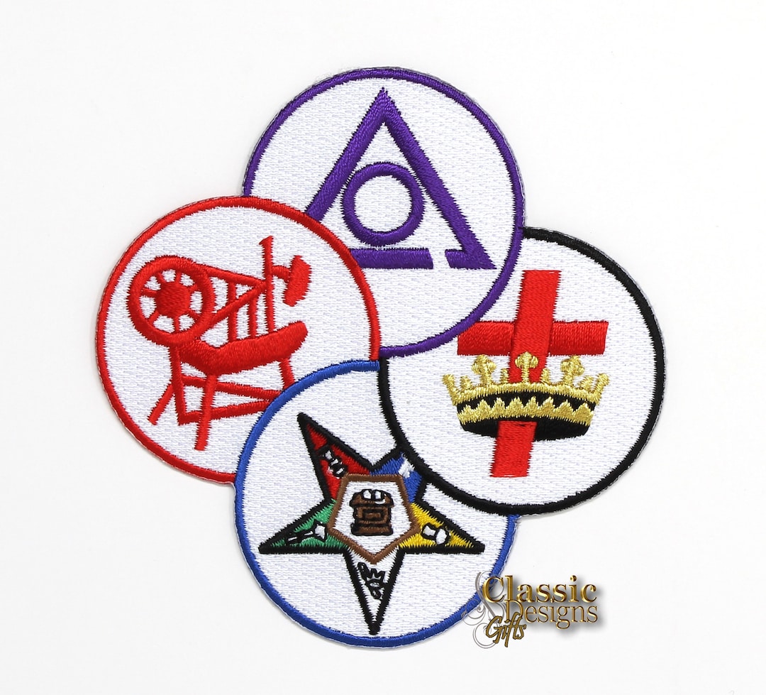 Ladies York Rite Embroidered Patch: Masonic Iron-on/sew-on (4.5") - Etsy