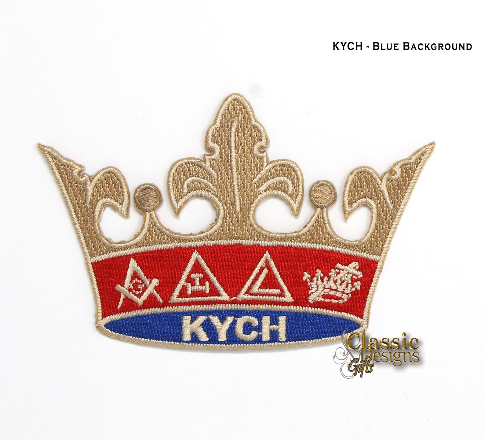 KYCH Embroidered Patch: Knights of the York Cross of Honour, Iron-on ...