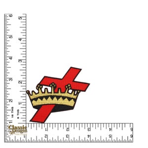 Cyrene Crusaders Patch: Masonic York Rite Cross and Crown Applique - Etsy