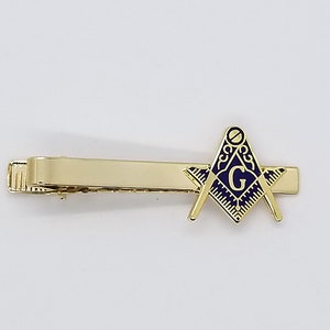 Freemason Masonic Mason 3pc Tie Clip Cufflinks Lapel Pin Set / Gold ...