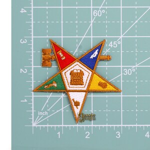 OES Past Matron Embroidered Patch: 5-point Star With Gavel (3 Inch) - Etsy