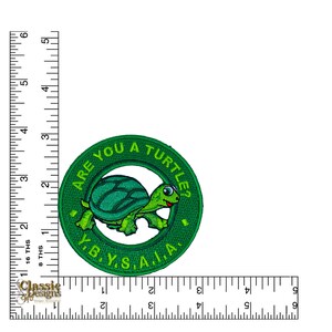 Are You A Turtle Embroidered Iron on Patch - YBYSAIA Unisex Applique - Etsy