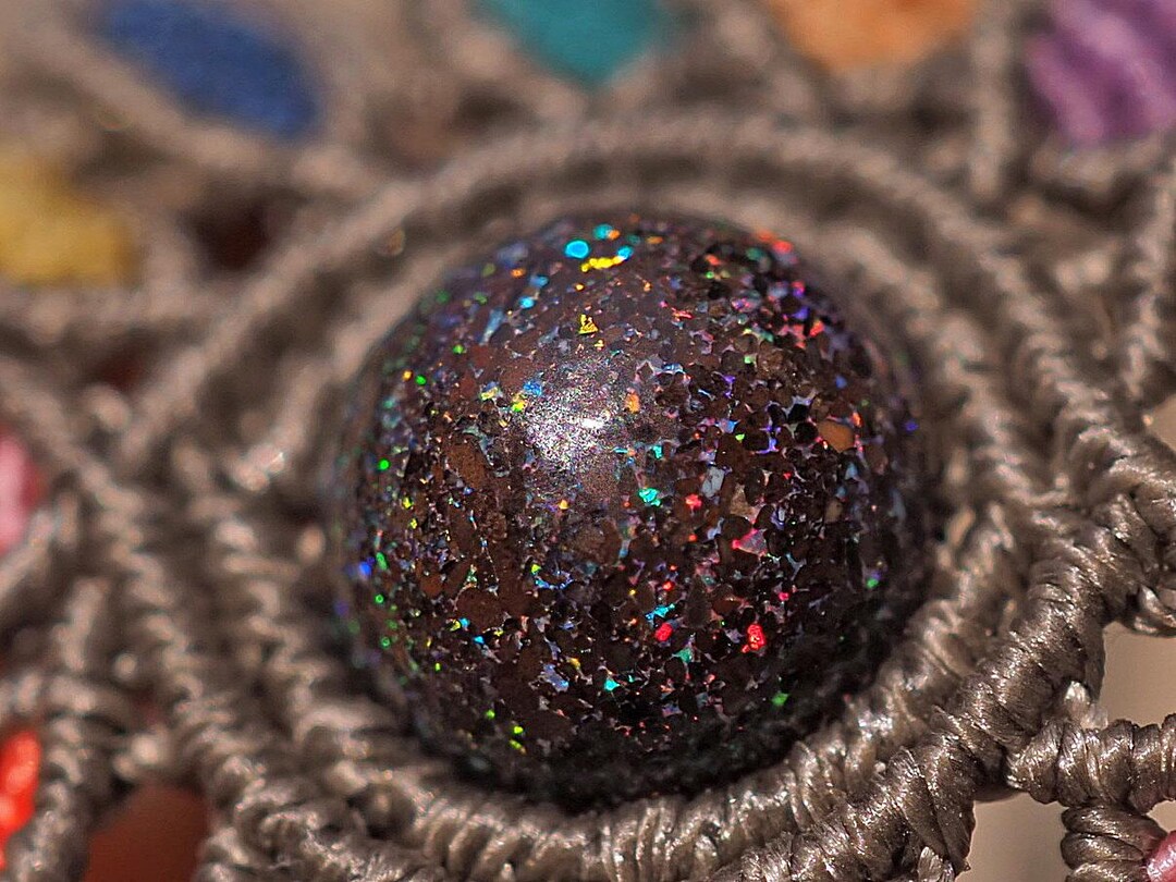 Honduras Black Matrix Opal Bracelet Macrame, Macrame Jewelry, Macrame ...