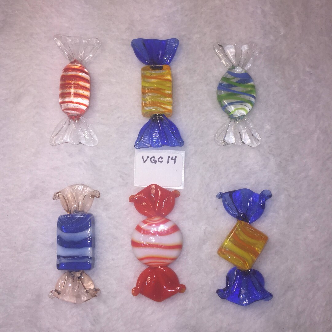 Vintage Murano Glass Candies Set of Six Ca 1960's - Etsy