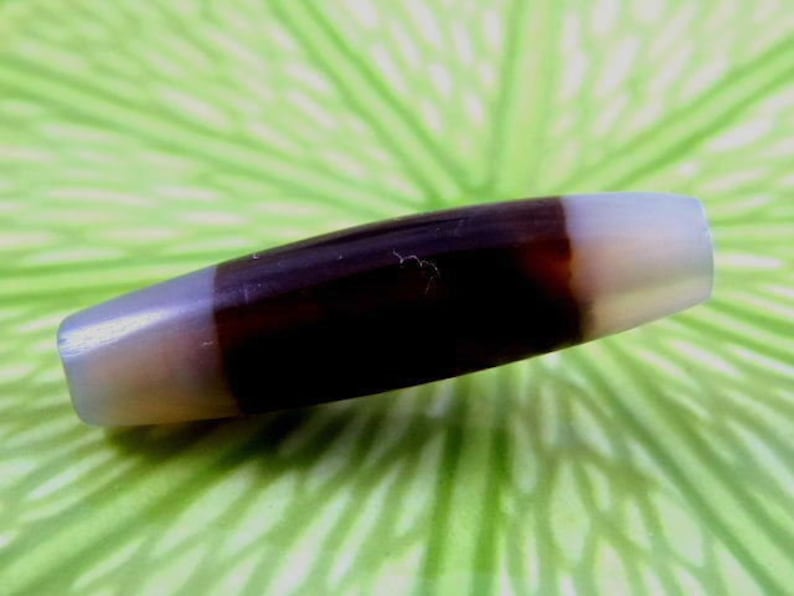 Authentic/ancient Very Rare Tibetan Black & White Chung Dzi Bead - 32mm ...