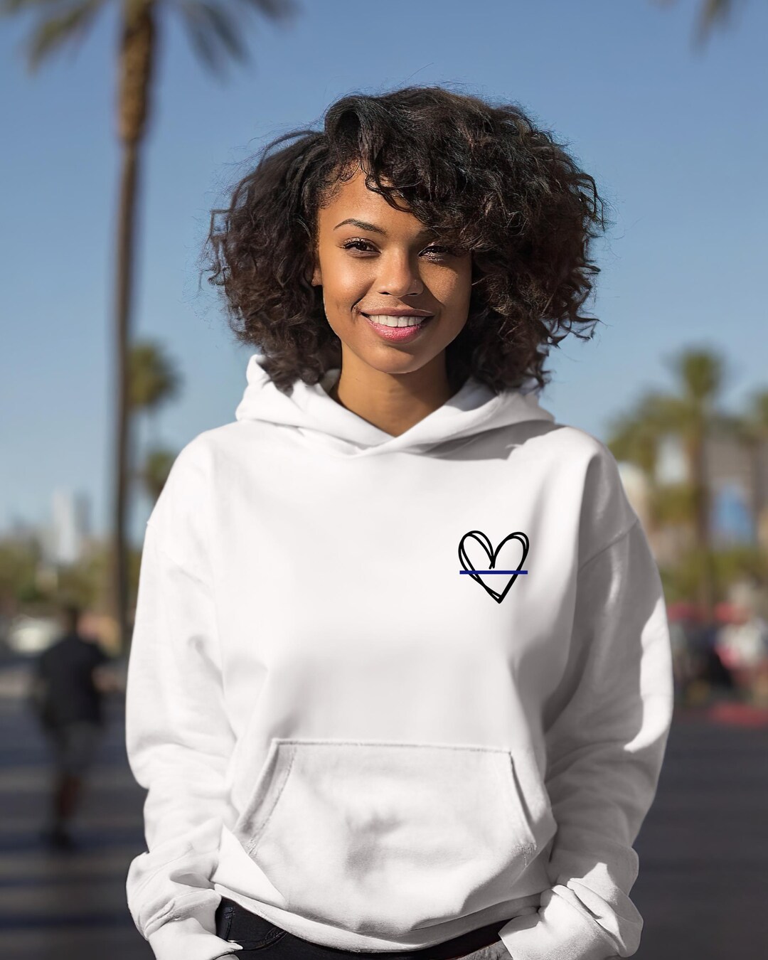 Thin Blue Line Sweatshirt, Thin Blue Line Sweatshirt, American ...