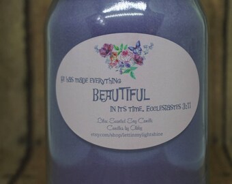 Lilac Blended Soy Candle spring Floral Collection Hand Poured Gift Box ...