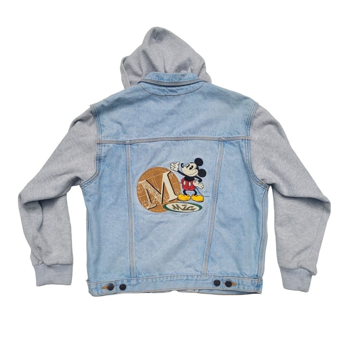 Vintage Mickey Mouse Denim Jacket 90s Disney Store - Etsy