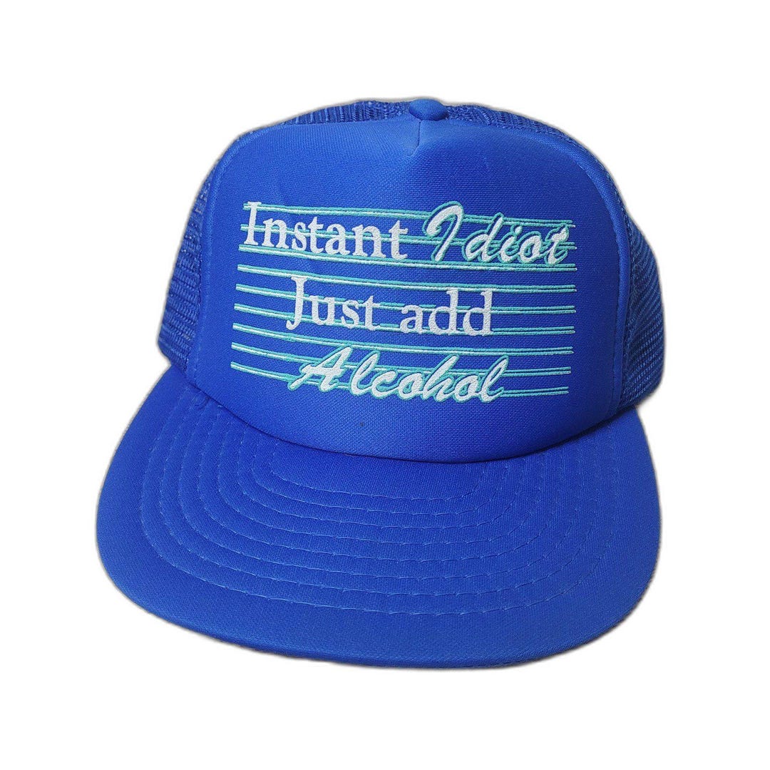 Vintage 80s Just Add Alcohol Hat - Etsy