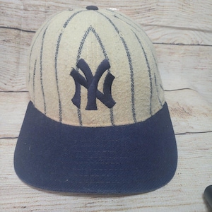 Vintage American Needle Wool New York Yankees Pin Stripe Fitted Hat 7 1 ...