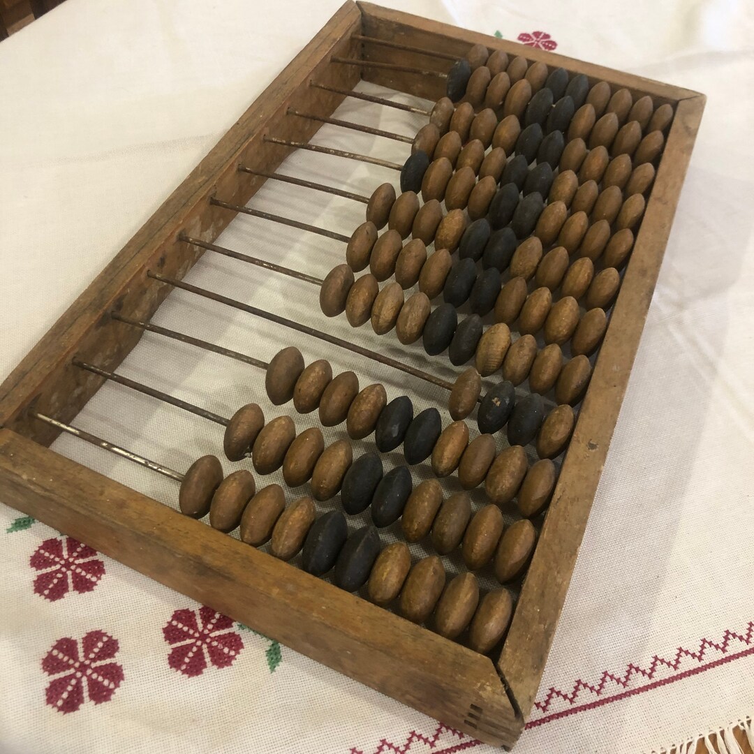 Ukraine Ukrainian Very Large Abacus Old Wooden Abacus Wooden Frame ...