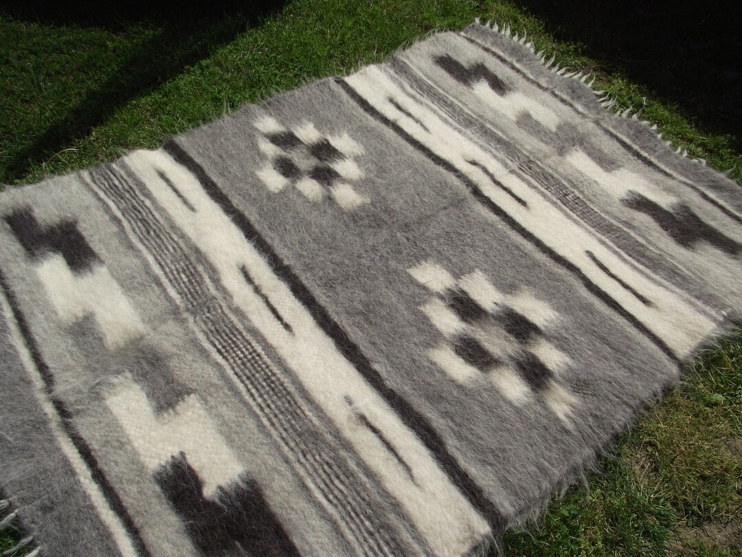 Romanian Romania Hutsul Ukrainian Vintage Blanket Woolen Handmade ...