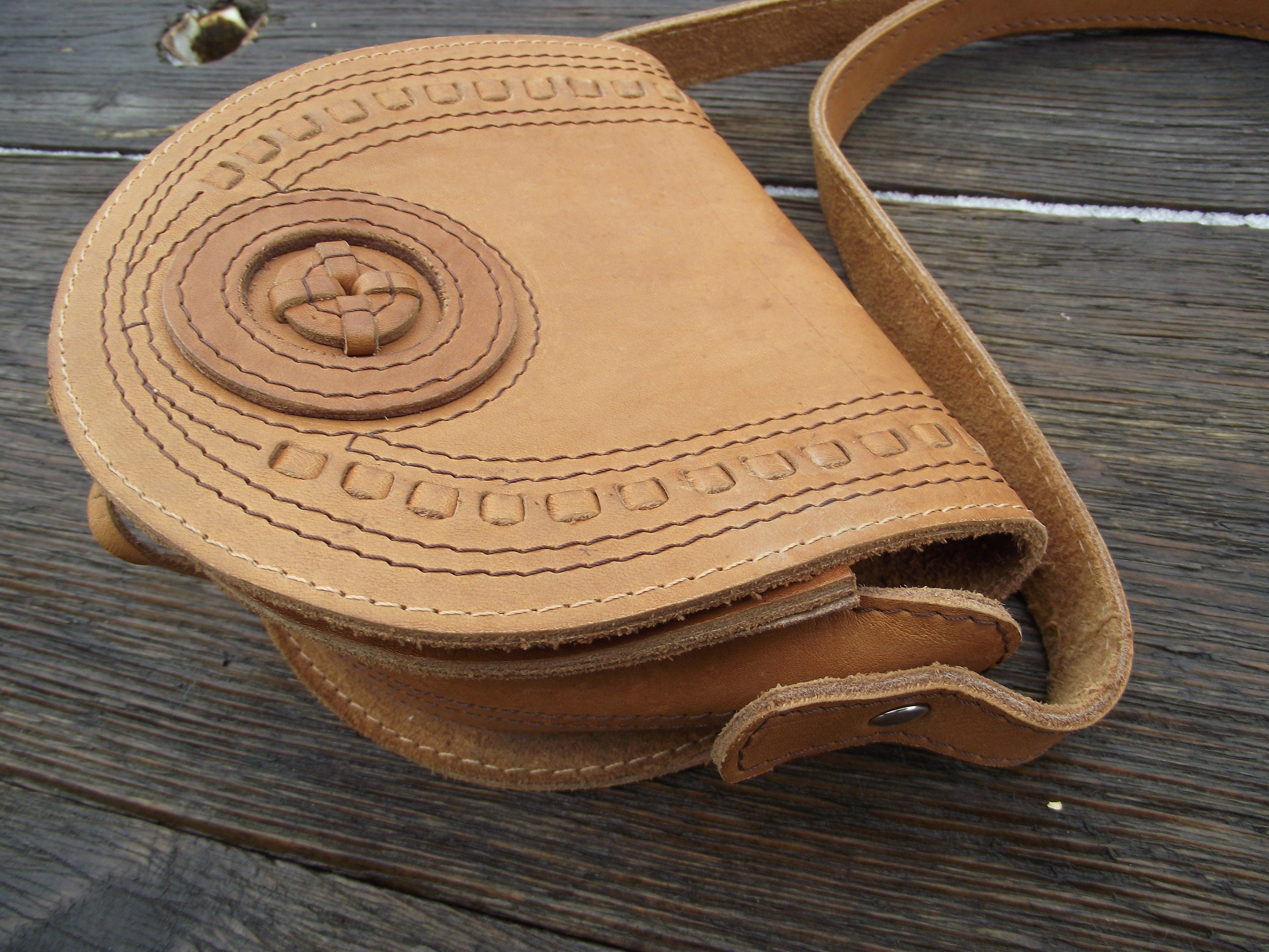 Crossbody bag genuine leather bag Handmade Men's womens | Etsy