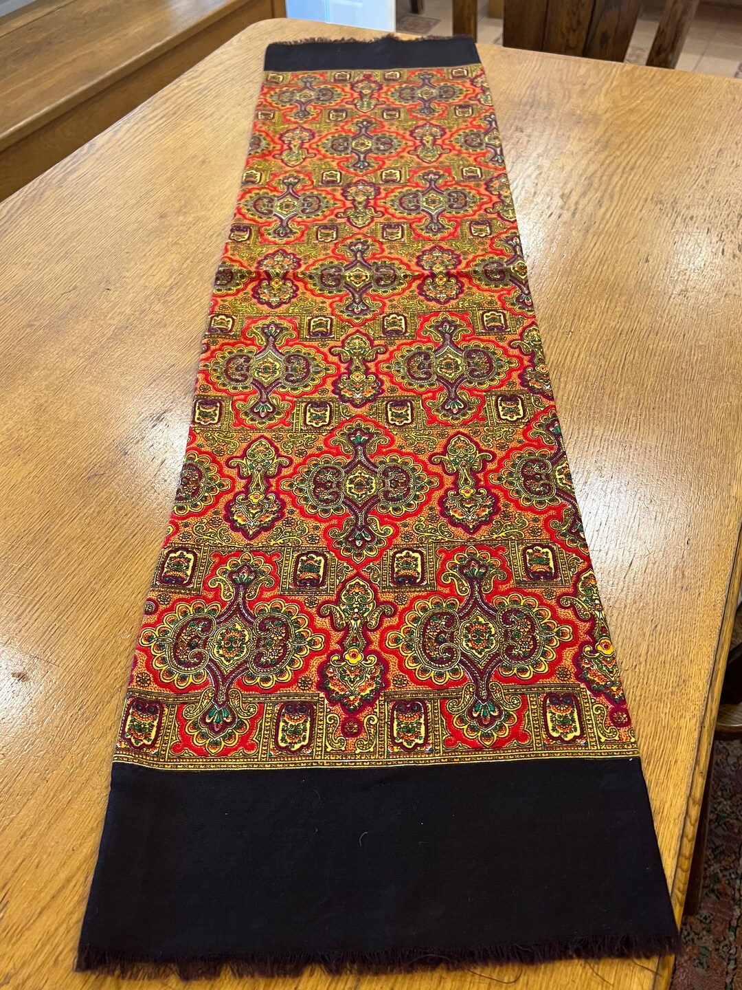 10 Unique Very Rare Scarf Mans Neck Scarf Vintage Soviet Floral ...