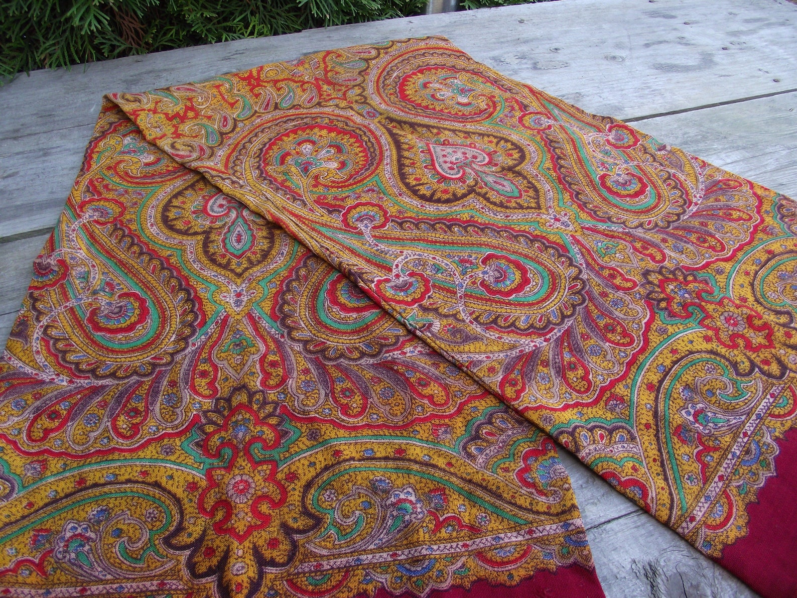 Beautiful Mans Neck Scarf Vintage Soviet Floral Ukrainian - Etsy