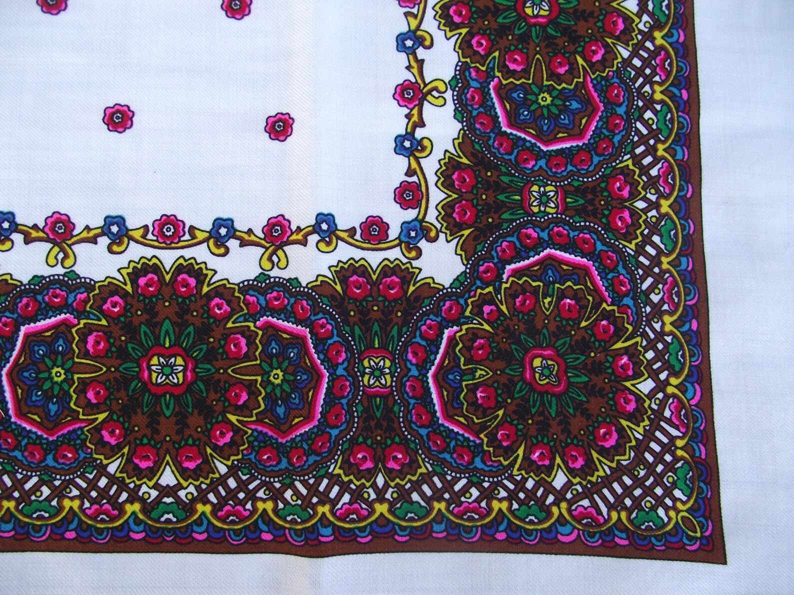 Ukraine Ukrainian Romanian Wool Shawl Russian Soviet Floral - Etsy