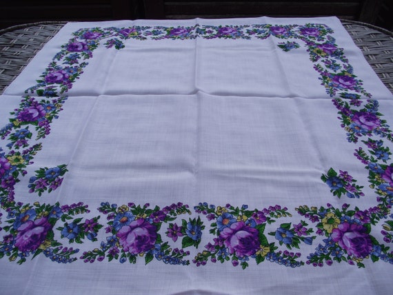 Romanian Wool Shawl Russian Scarf Soviet Floral Vintage Shawl | Etsy