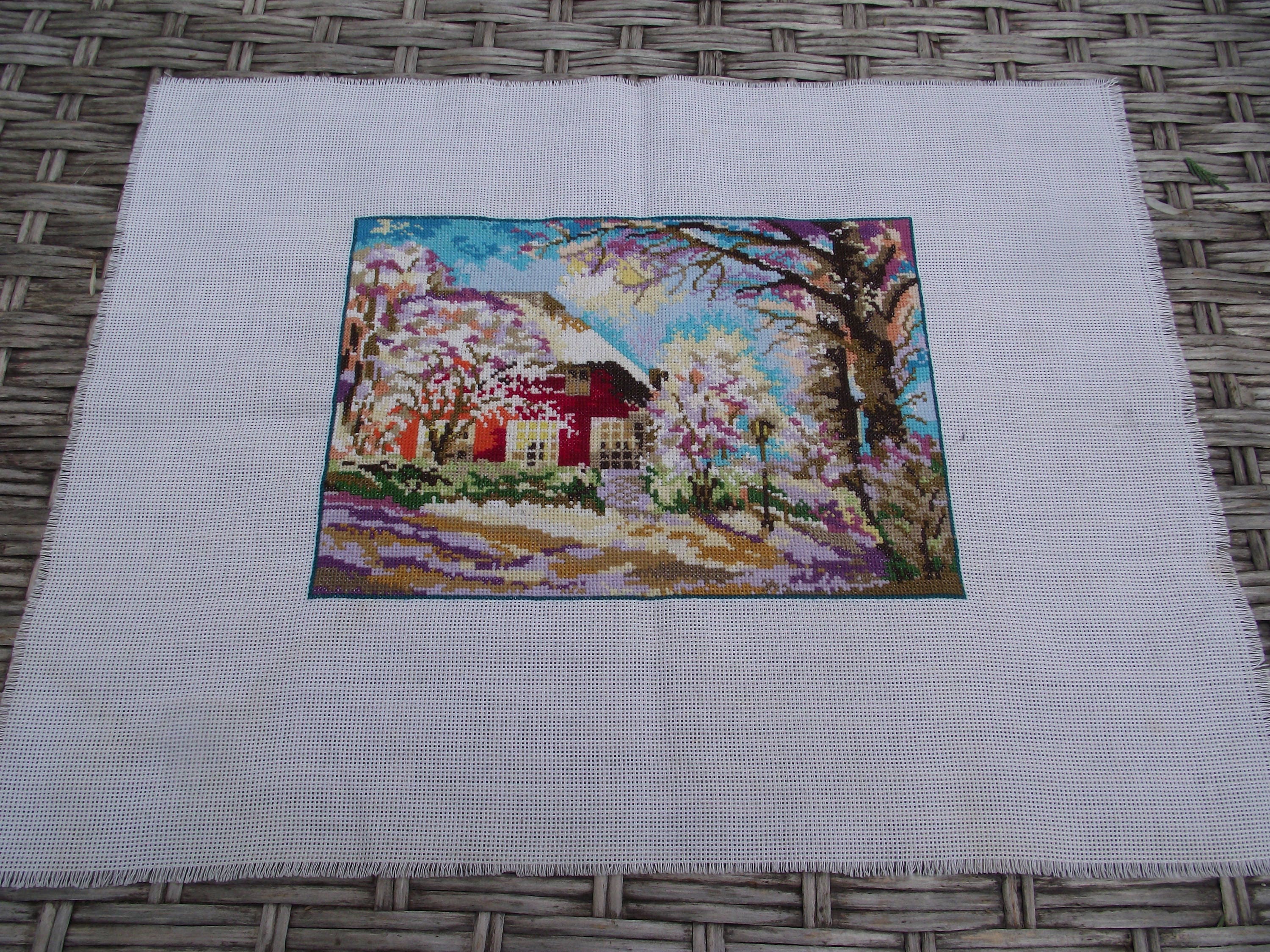 Finished Completed Cross Stitch Incredibly Handmade - Etsy