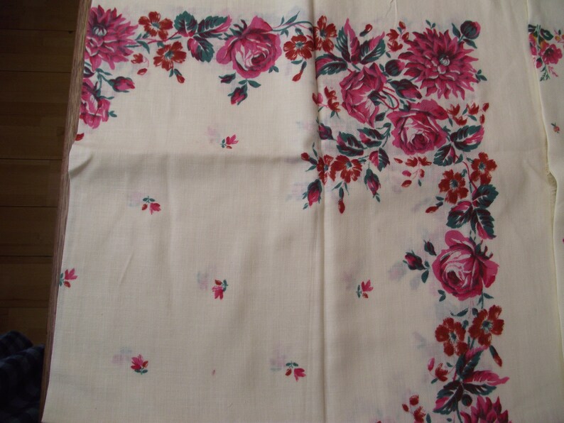 Soviet Floral Shawl 60s Ivory Folk Shawl Cotton Wadding Bright | Etsy