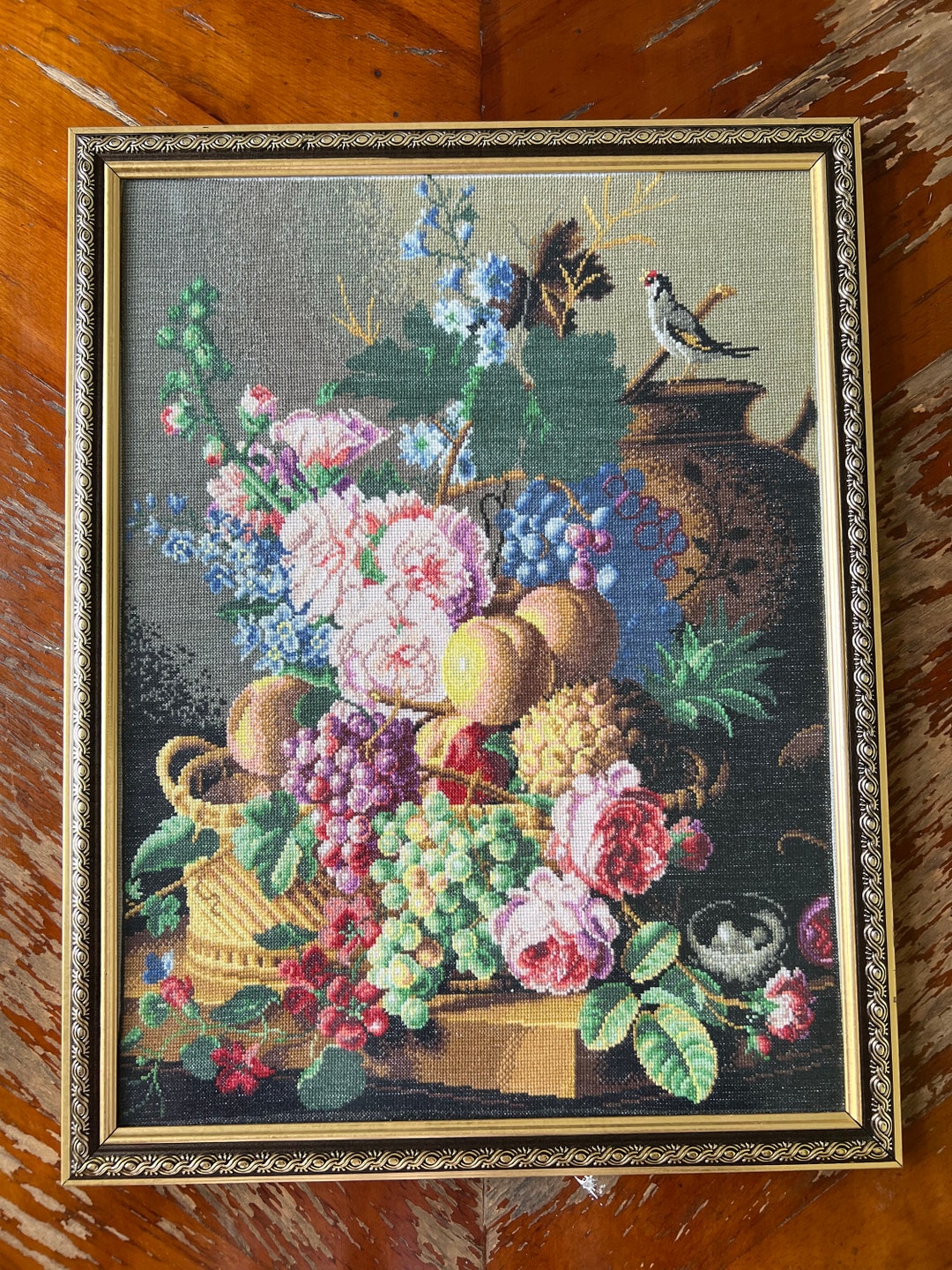 Finished Completed Cross Stitch Incredibly Beautiful Handmade ...