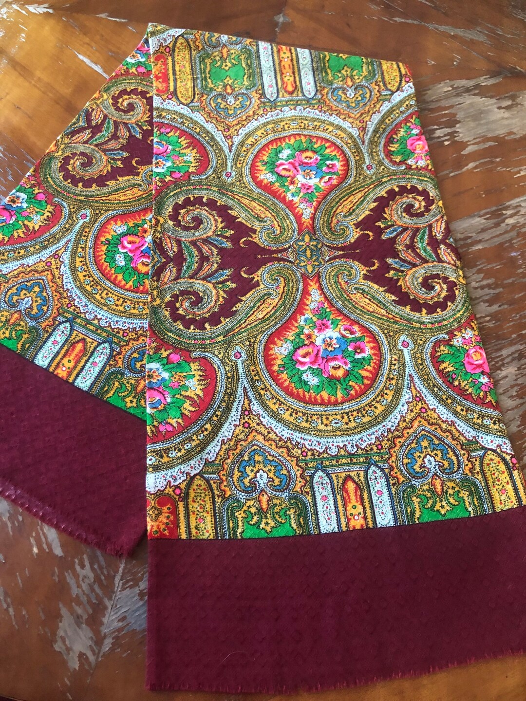 Unique Very Rare Scarf Beautiful Mans Neck Scarf Vintage Soviet Floral ...