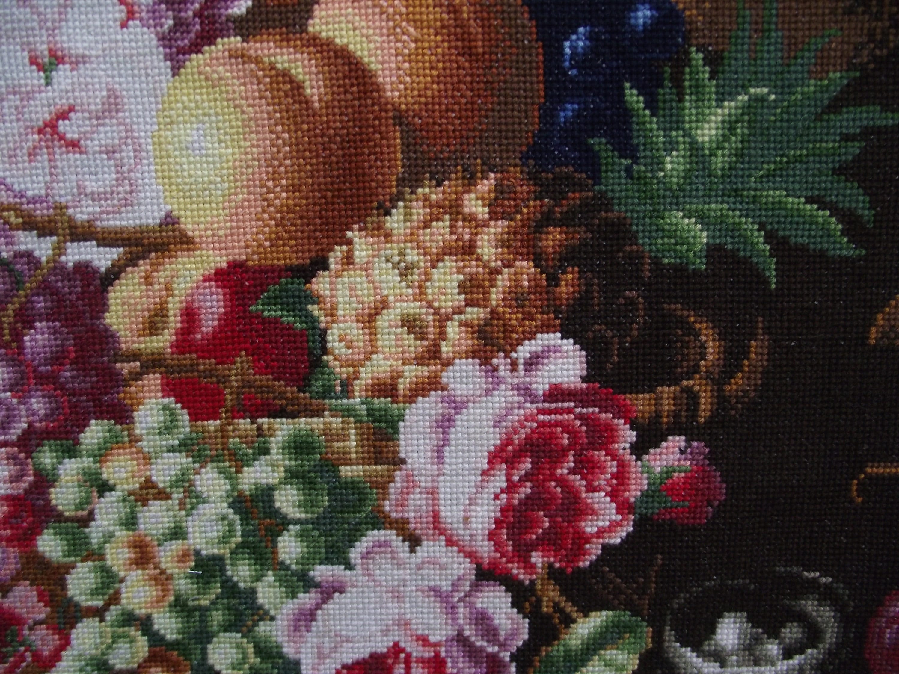 Finished Completed Cross Stitch Incredibly Beautiful Handmade - Etsy