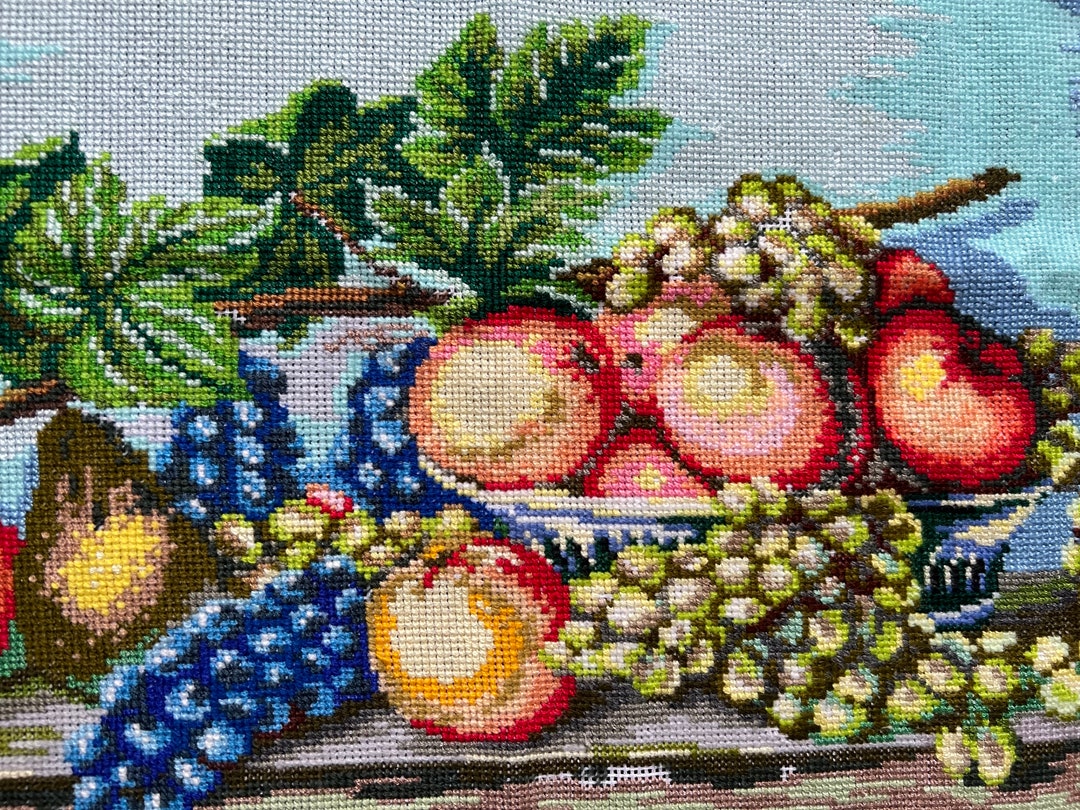 Finished Completed Cross Stitch Incredibly Beautiful Handmade ...