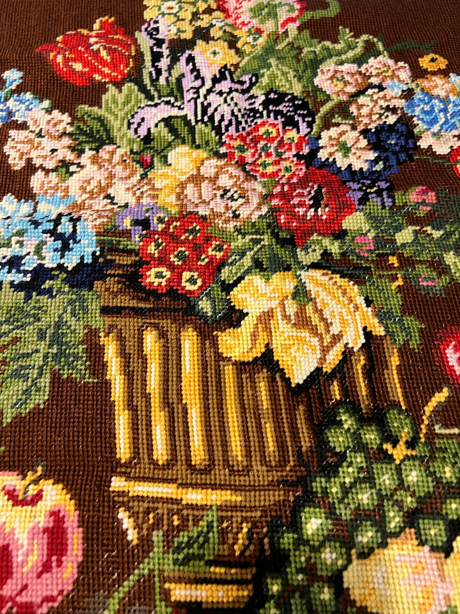 Finished Completed Tapestry Half Cross Incredibly Beautiful Handmade ...