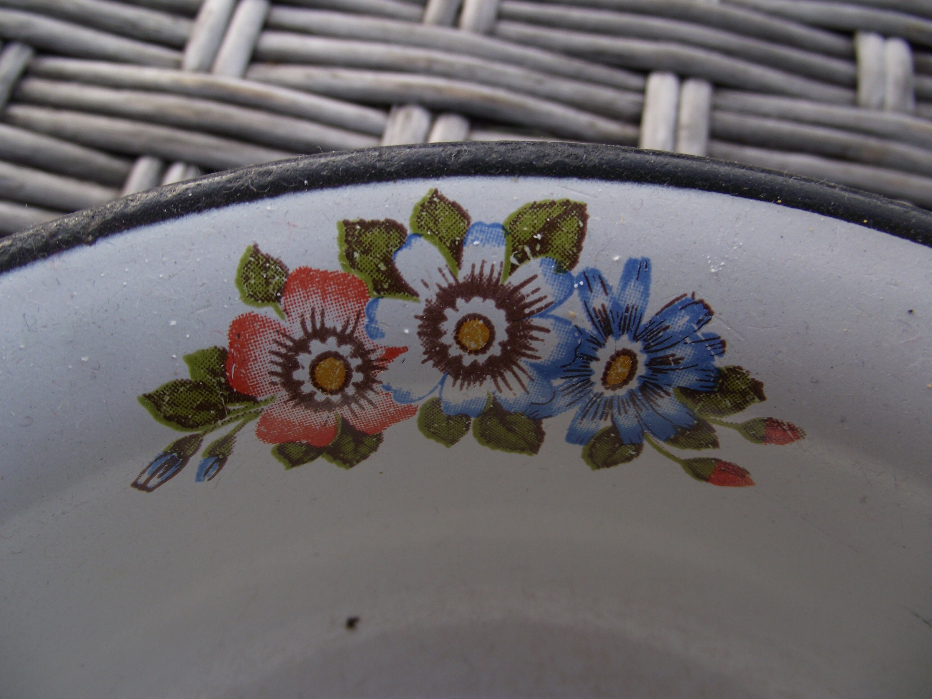Romanian Ukrainian Rustic Vintage Enamel Bowl Enamel Plate - Etsy