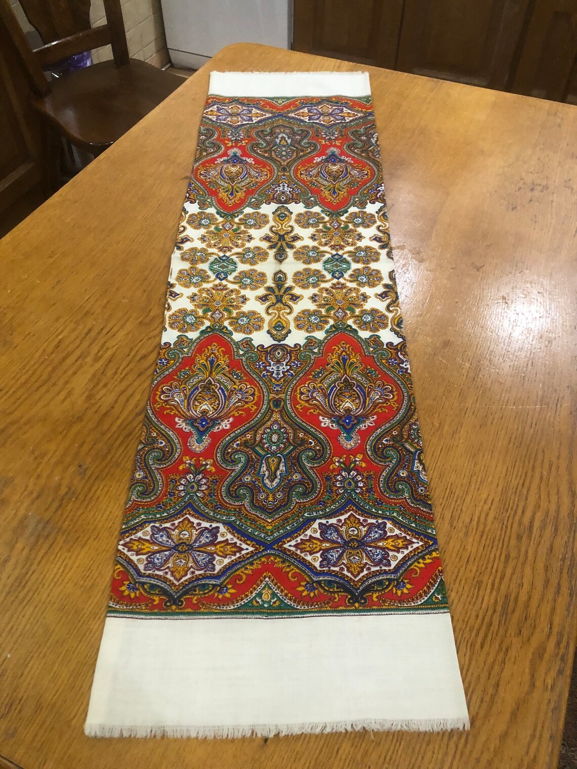 Unique Very Rare Scarf Beautiful Man’s Neck Scarf Vintage Soviet Floral ...