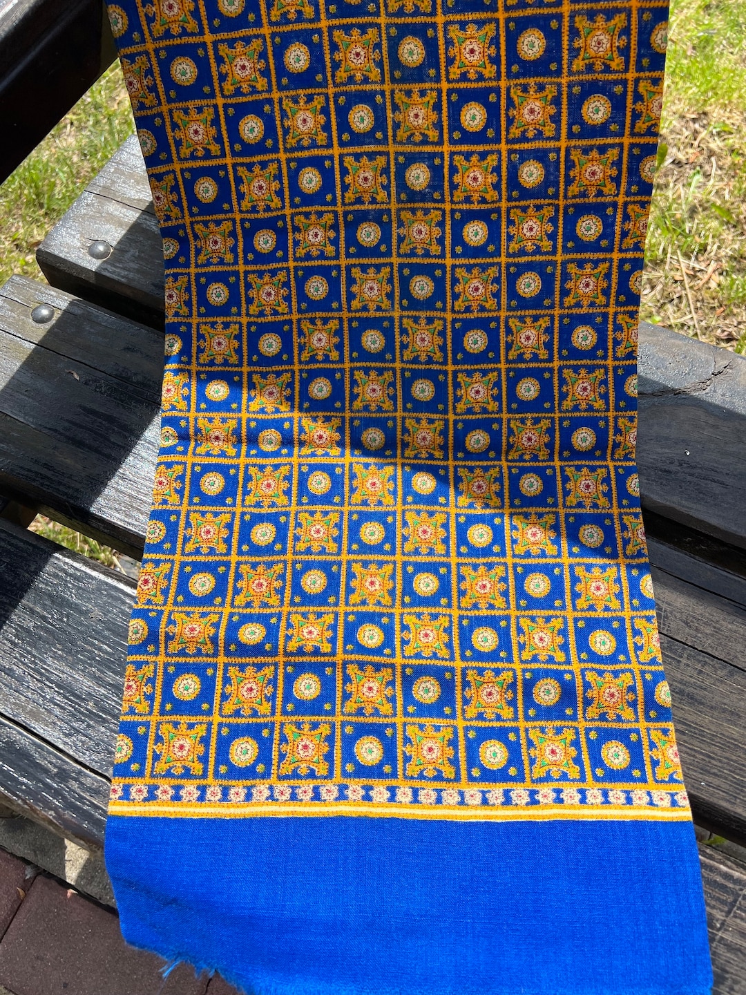 Unique Very Rare Scarf Man’s Neck Scarf Vintage Soviet Floral Ukrainian ...