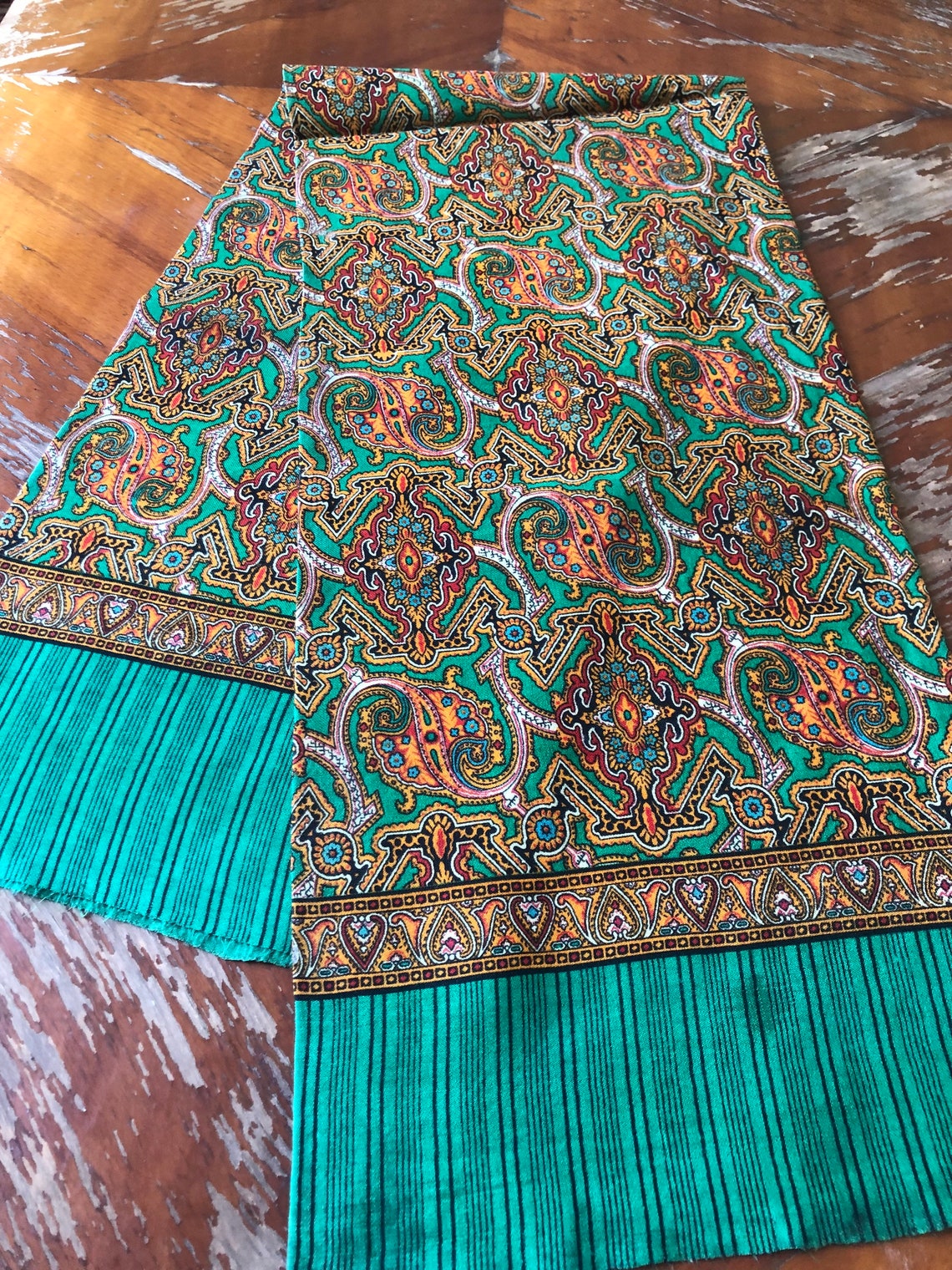 Beautiful Mans Neck Scarf Vintage Soviet Floral Ukrainian - Etsy