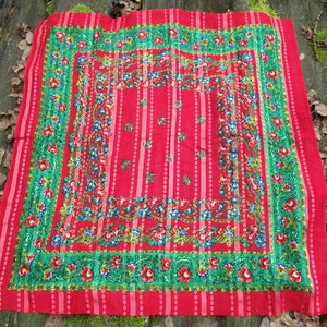 Romanian Wool Shawl Russian Scarf Soviet Floral Vintage Shawl Old Shawl ...