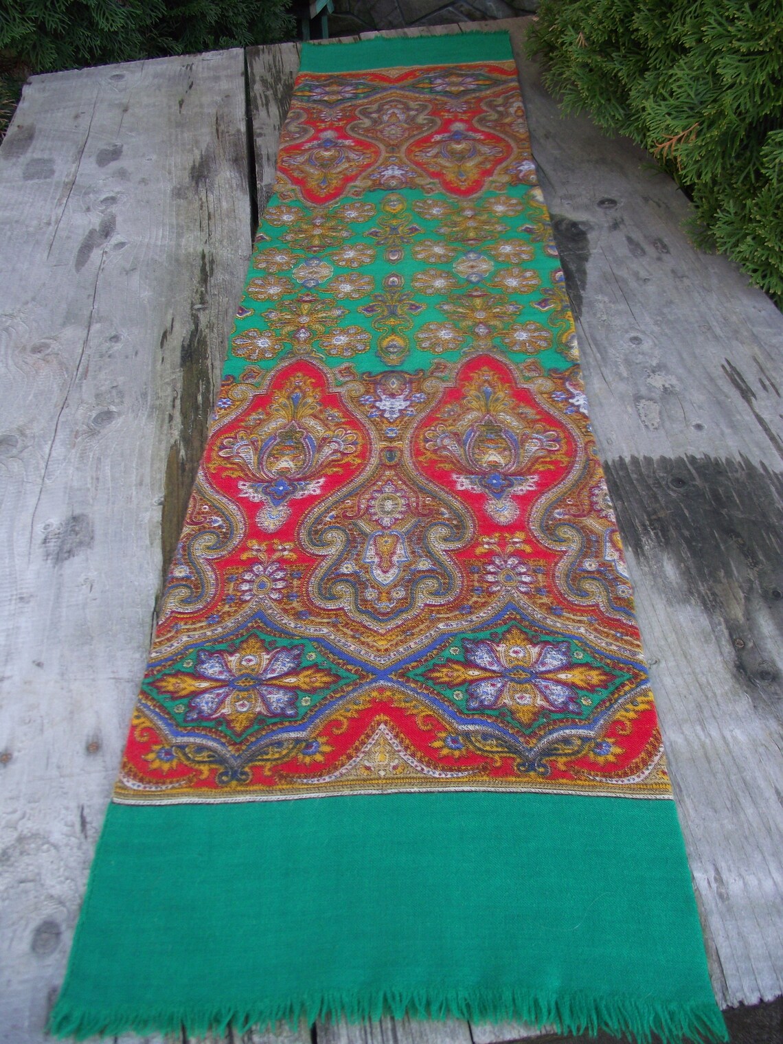 Beautiful Man’s Neck Scarf Vintage Soviet Floral Ukrainian Romanian ...