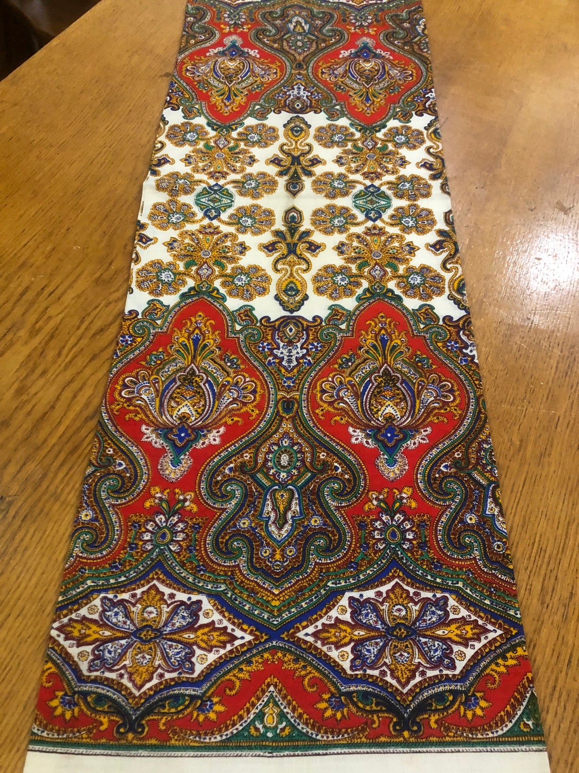 Unique Very Rare Scarf Beautiful Man’s Neck Scarf Vintage Soviet Floral ...