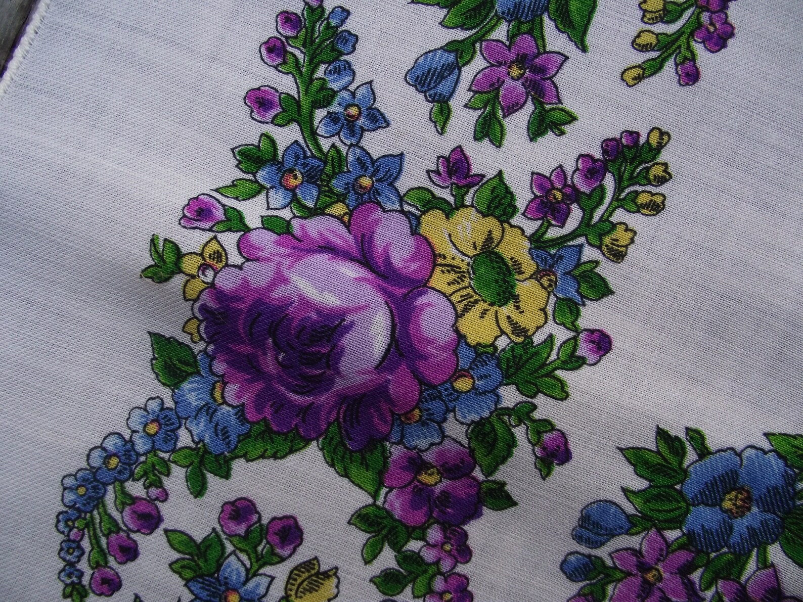 Romanian Wool Shawl Russian Scarf Soviet Floral Vintage Shawl | Etsy