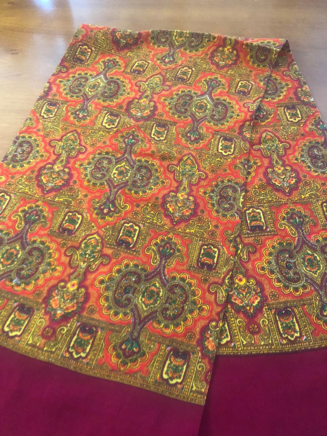 Unique Very Rare Scarf Beautiful Man’s Neck Scarf Vintage Soviet Floral ...