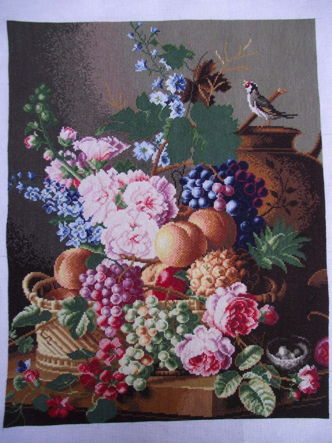 Finished Completed Cross Stitch Incredibly Beautiful Handmade - Etsy